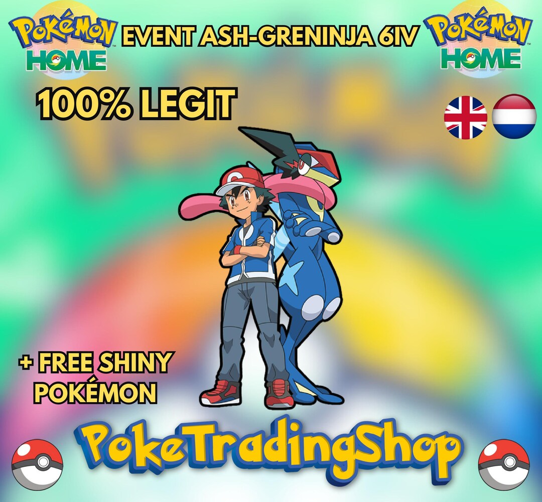 Pokemon HOME Ash GRENINJA Battle Bond EVENT 6IV / Pokemon Scarlet ...