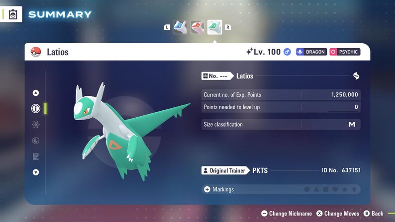 Pokemon Legends Z-A Mega Dimension DLC SHINY 6IV Latios / Competitive ...