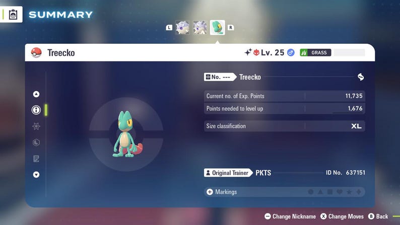 Pokemon Za Mega Dimension DLC ALPHA Shiny 6IV Treecko Competitive Set ...