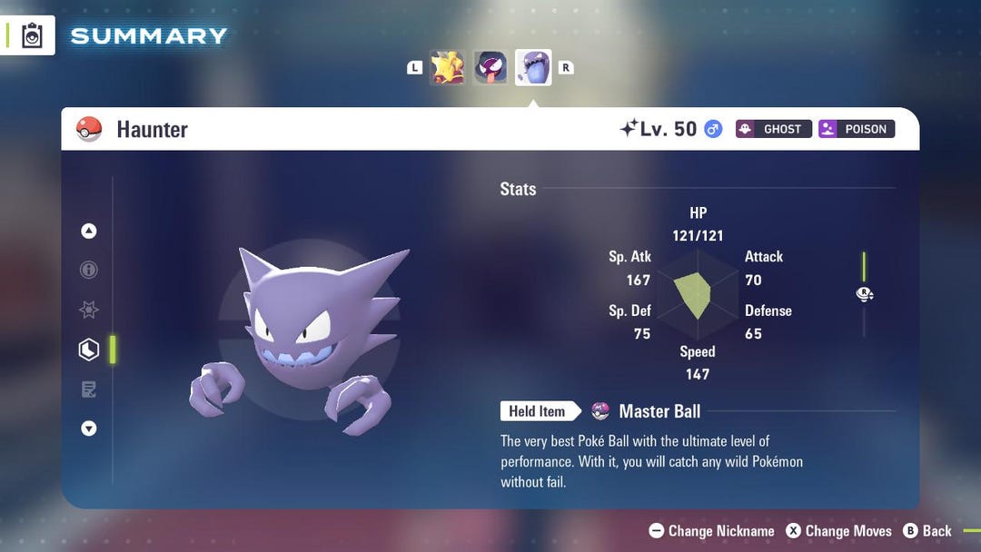 Pokemon Legends Z-A SHINY 6IV HAUNTER / Competitive Set Battle Ready EV ...