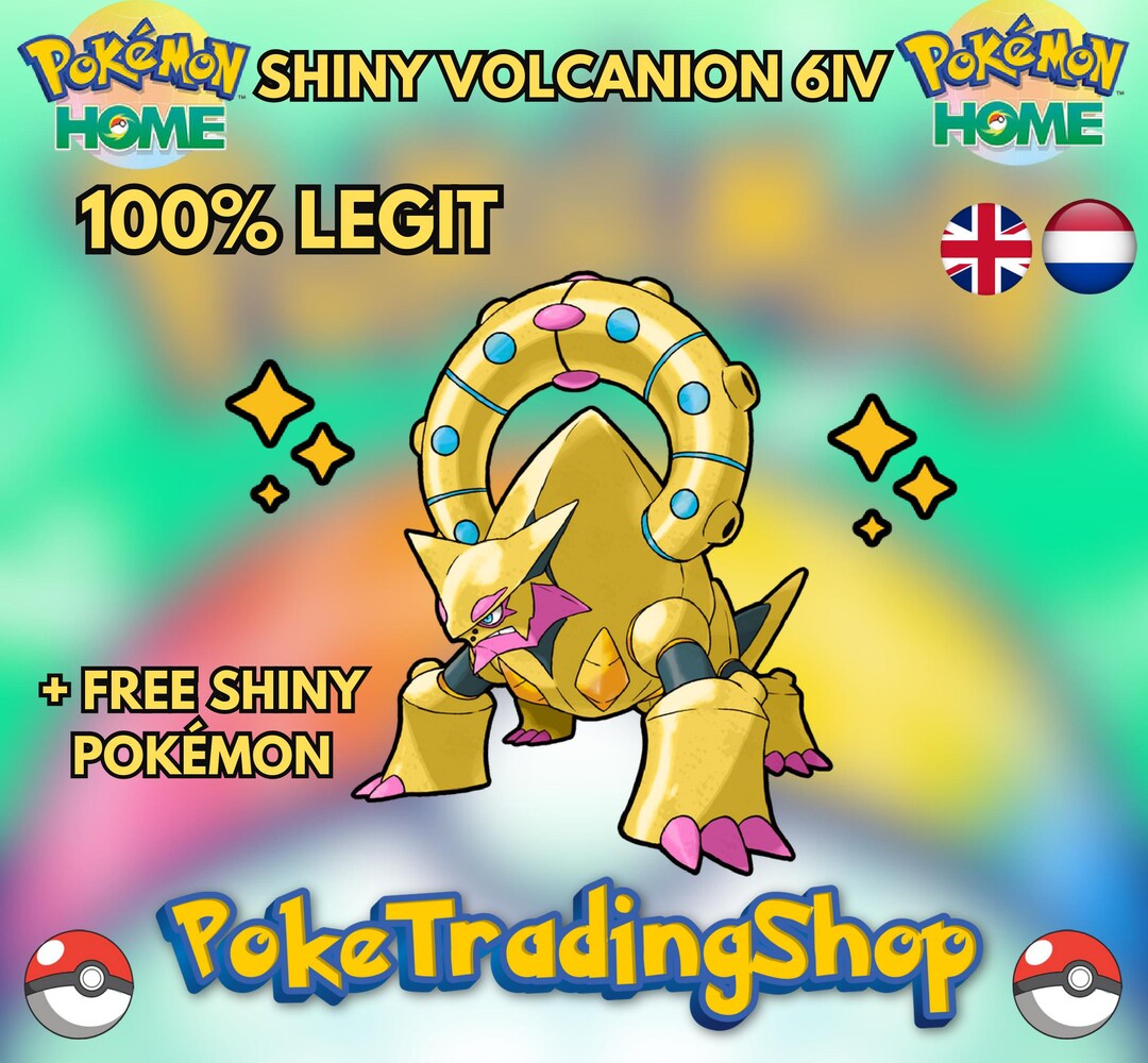 Pokemon HOME 6IV Shiny VOLCANION / Pokemon Scarlet Violet / Pokemon ...
