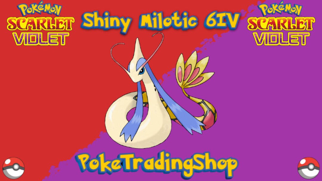SHINY 6IV MILOTIC / Pokémon Scarlet and Violet / 6IV Pokemon / Shiny ...