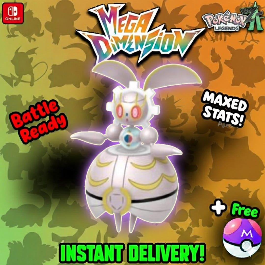 Pokemon Za Mega Dimension DLC Non-Shiny 6IV Magearna / Konkurrenten Set ...