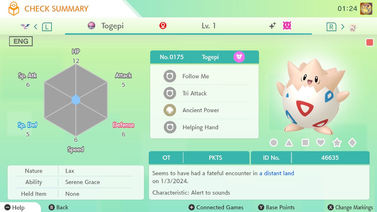 Shiny Togepi Vs Normal Togepi
