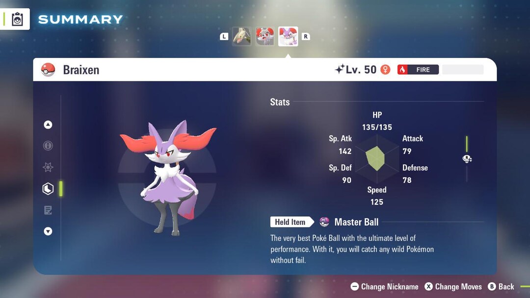 Pokemon Legends Z-A SHINY 6IV BRAIXEN / Competitive Set Battle Ready EV ...