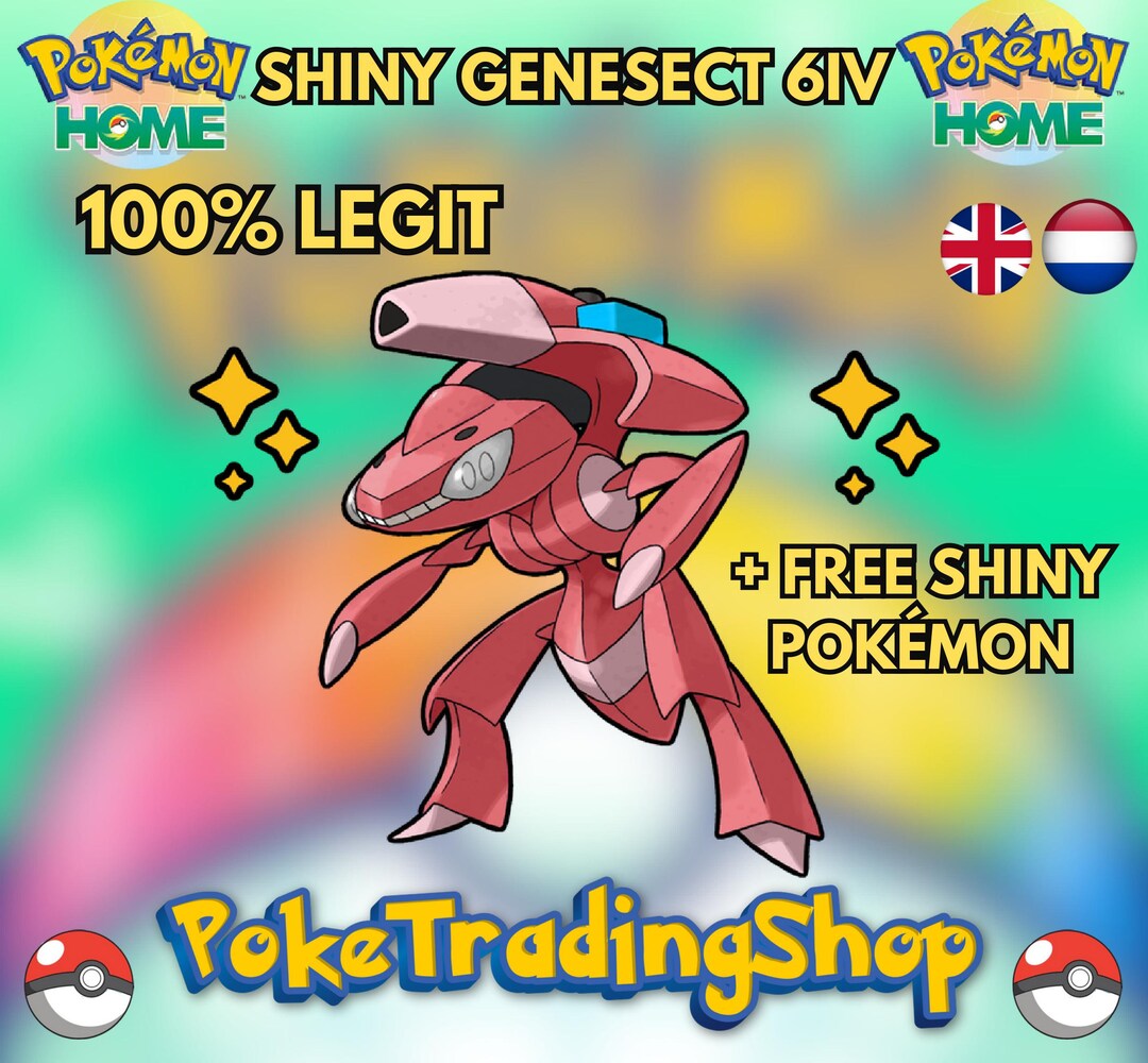Pokemon HOME 6IV Shiny GENESECT / Pokemon Scarlet Violet / Pokemon ...