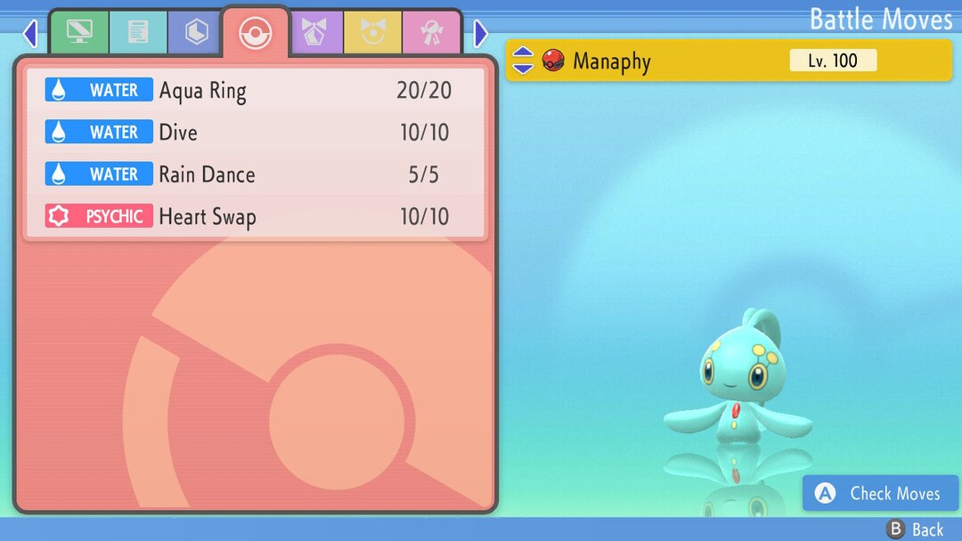 SHINY 6IV MANAPHY / Pokémon Brilliant Diamond Shining Pearl / Mythical ...