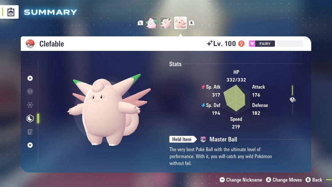 Pokemon Legends Z-A SHINY 6IV CLEFABLE / Competitive Set Battle Ready ...