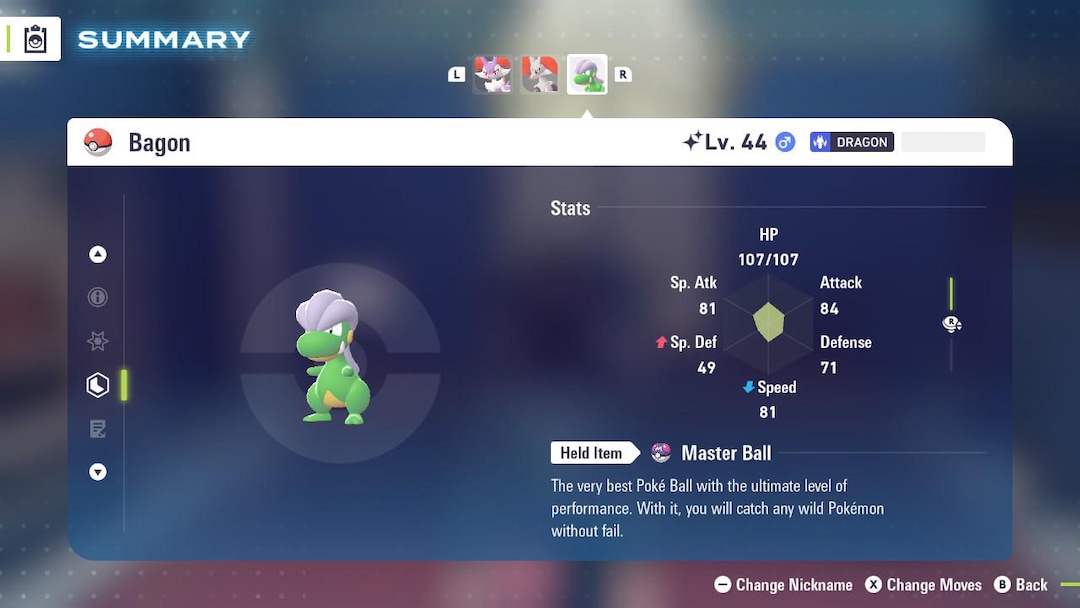Pokemon Za SHINY 6IV BAGON Competitive Set Battle Ready Switch 2 ...