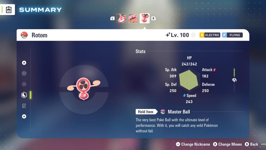 Pokemon Za Mega Dimension DLC SHINY 6IV Fan Form Rotom Competitive Set ...