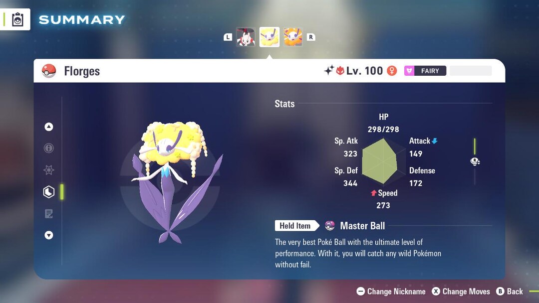Pokemon Za SHINY ALPHA 6IV Yellow Florges Competitive Set Battle Ready ...