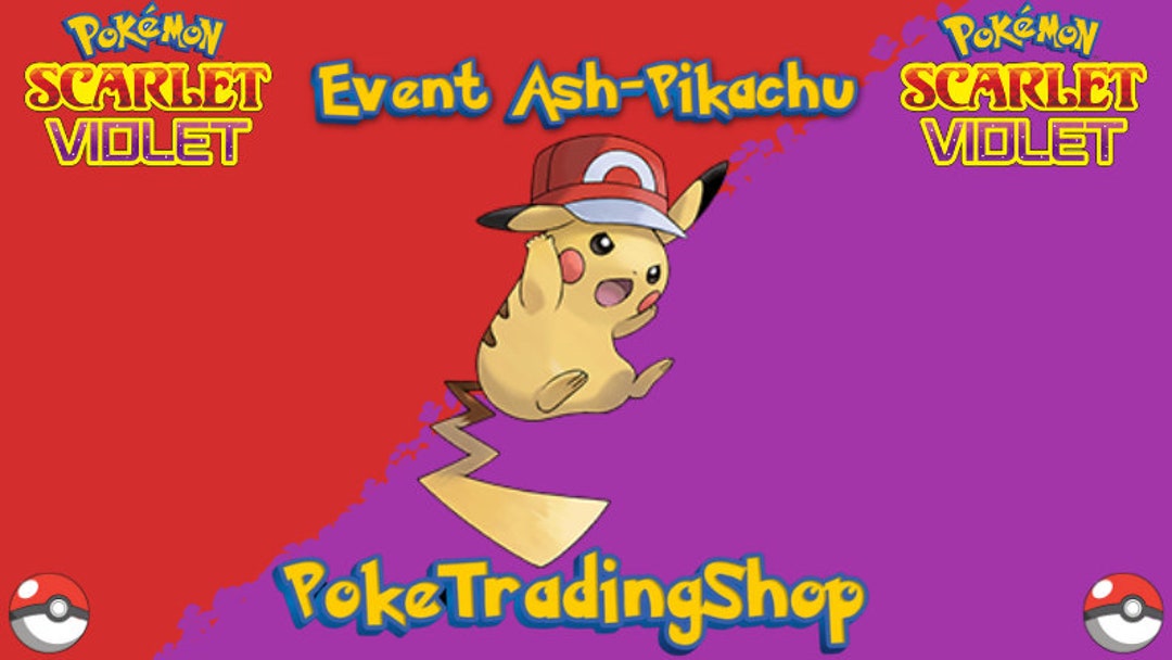 ASH PIKACHU EVENT Kalos Cap 6IV / Pokémon Scarlet and Violet / 6IV ...