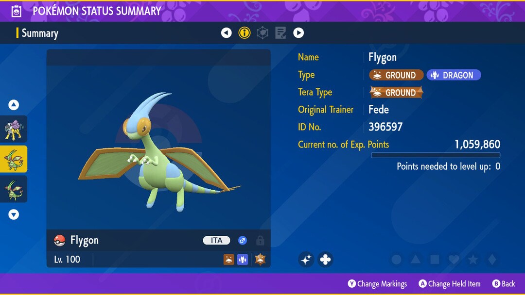 SHINY 6IV FLYGON / Pokémon Scarlet and Violet / 6IV Pokemon / Corbeau ...