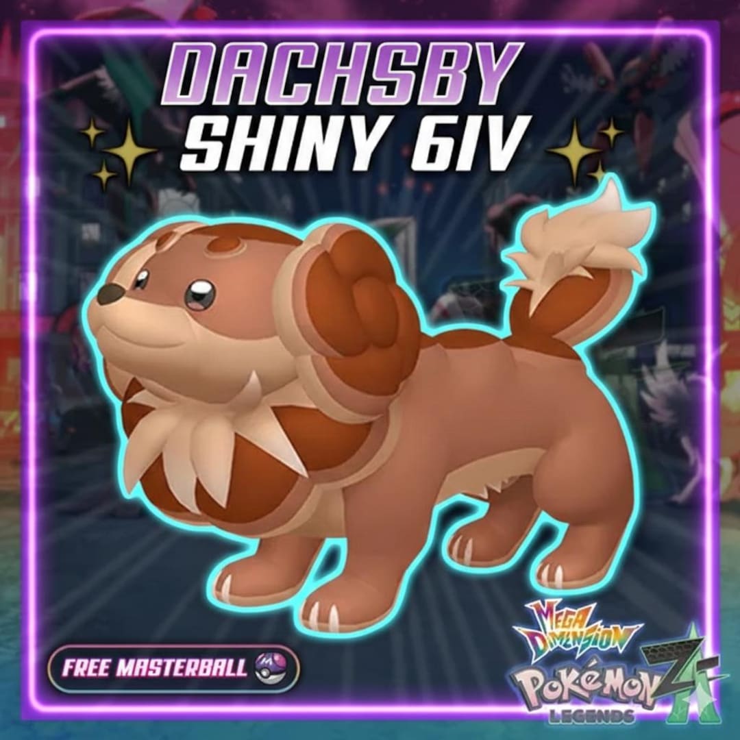 Pokemon Za Mega Dimension DLC SHINY 6IV Dachsbun Competitive Set Battle ...