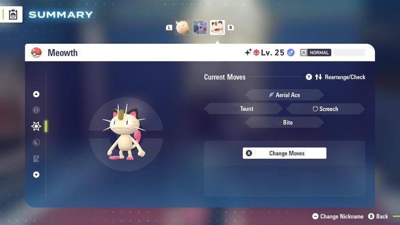 Pokemon Za Mega Dimension DLC ALPHA Shiny 6IV Meowth Competitive Set ...