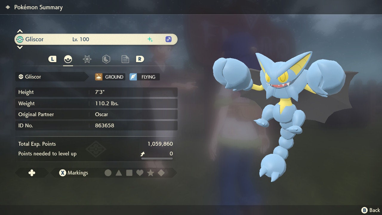 Pokemon Gliscor Shiny