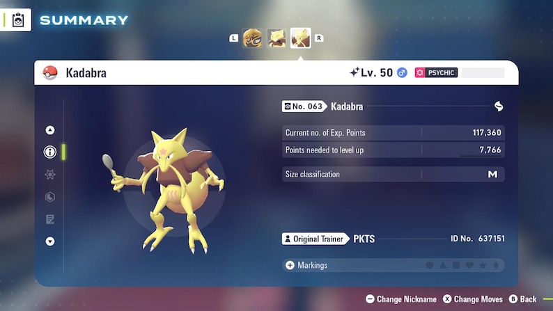 Pokemon Legends Z-A SHINY 6IV KADABRA / Competitive Set Battle Ready EV ...