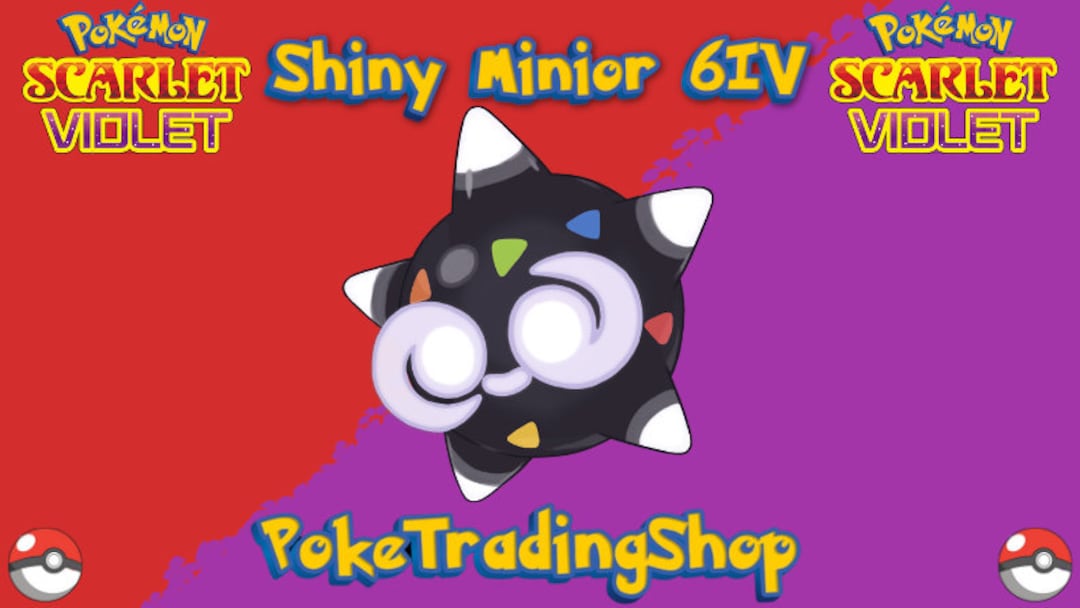 SHINY 6IV MINIOR / Pokémon Scarlet and Violet / 6IV Pokemon / Shiny ...