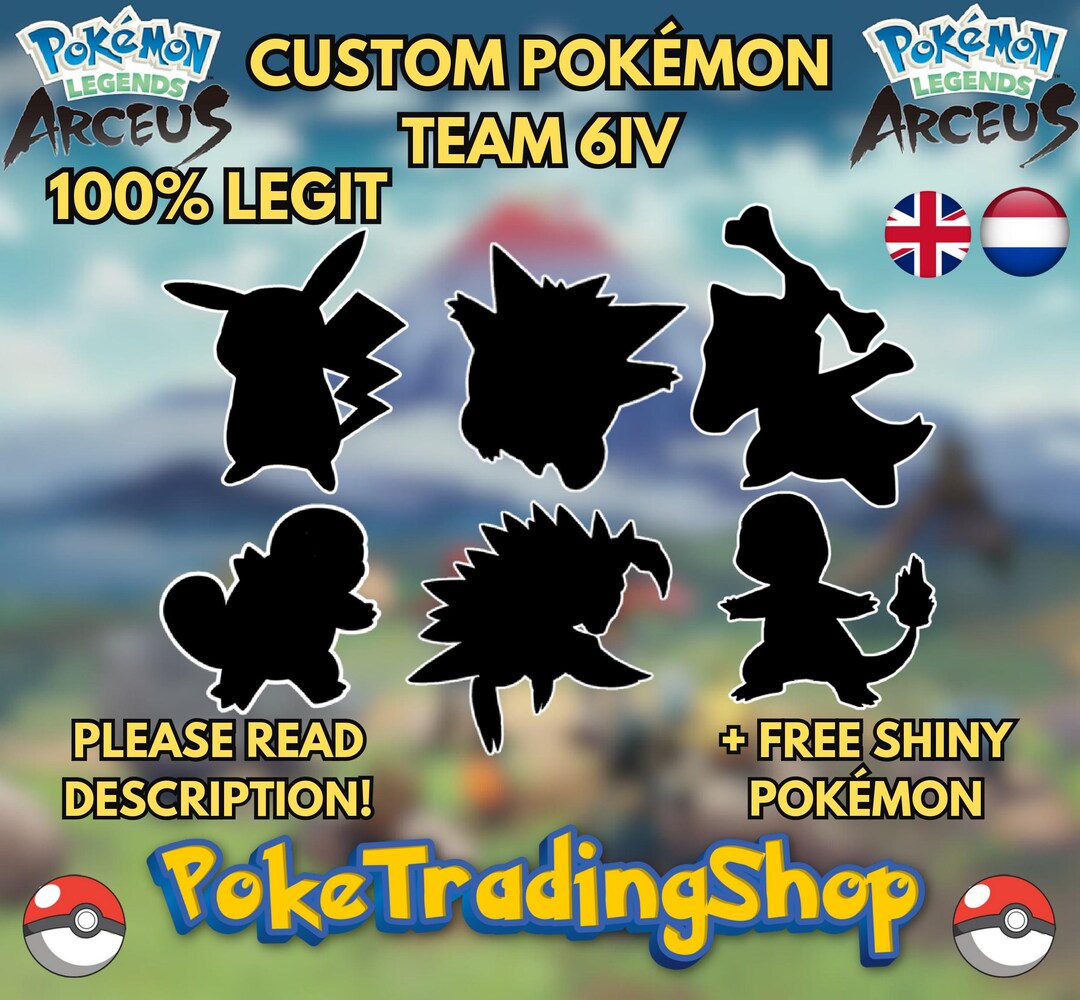 6IV CUSTOM POKÉMON Team / Pokémon Legends Arceus / Choose Pokemon ...