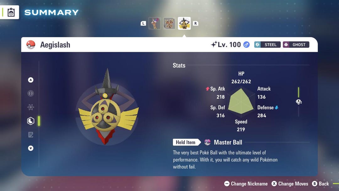 Pokemon Legends Z-A SHINY 6IV AEGISLASH / Competitive Set Battle Ready ...