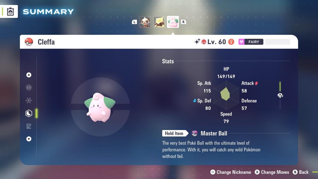 Pokemon Legends Z-A SHINY ALPHA 6IV Cleffa / Competitive Set Battle ...