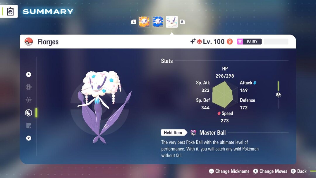Pokemon Za SHINY ALPHA 6IV White Florges Competitive Set Battle Ready ...