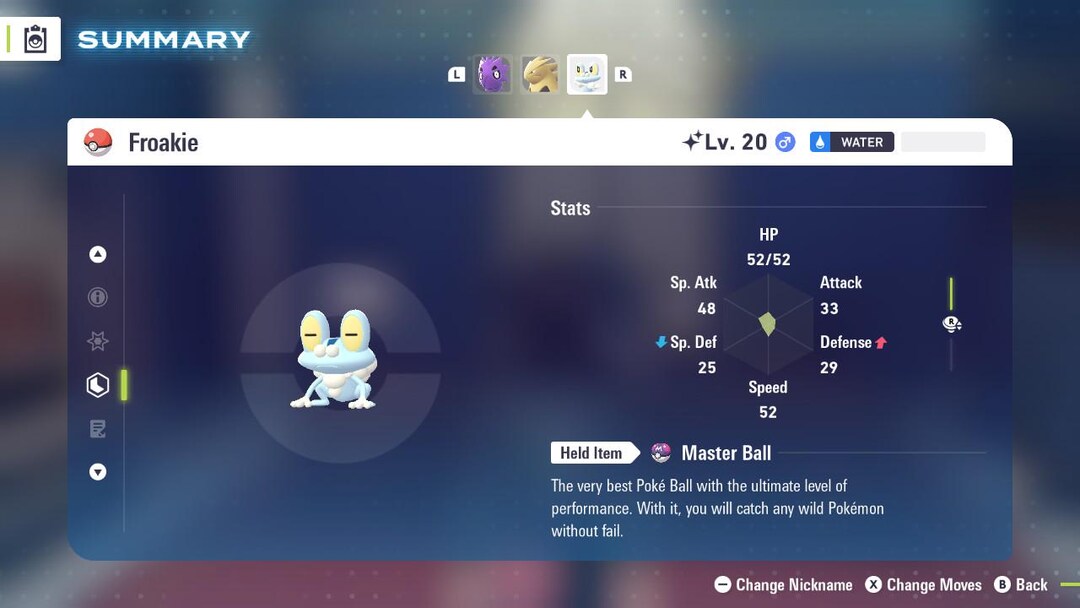 Pokemon Legends Z-A SHINY 6IV FROAKIE / Competitive Set Battle Ready EV ...