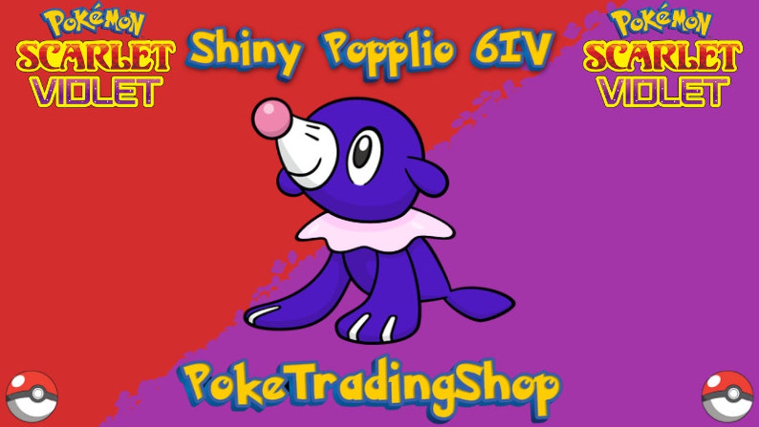 SHINY 6IV POPPLIO / Pokémon Scarlet and Violet / 6IV Pokemon / Shiny Pokemon / Competitive ...