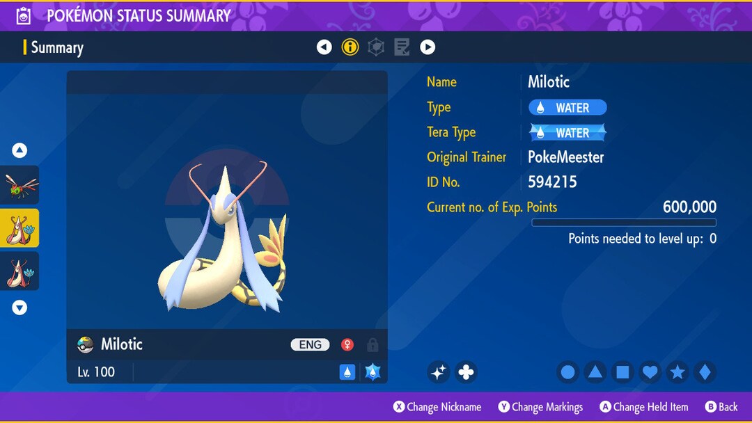 SHINY 6IV MILOTIC / Pokémon Scarlet and Violet / 6IV Pokemon / Corbeau ...