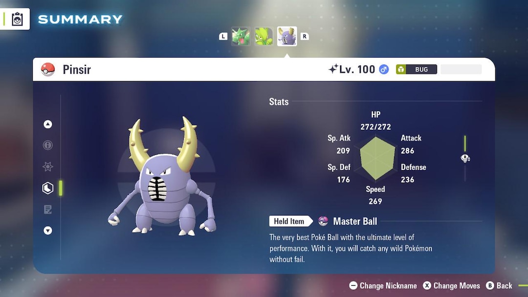 SHINY 6IV PINSIR / Pokémon Legends ZA / 6IV Pokemon / Shiny Pokemon ...
