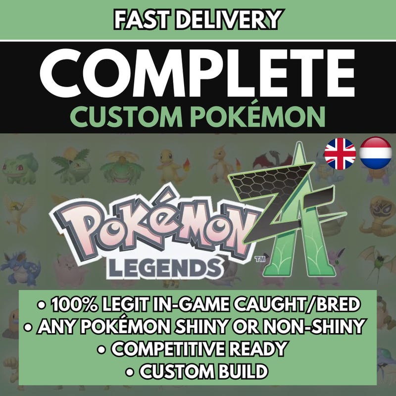Pokemons in Legends Zac - Etsy UK