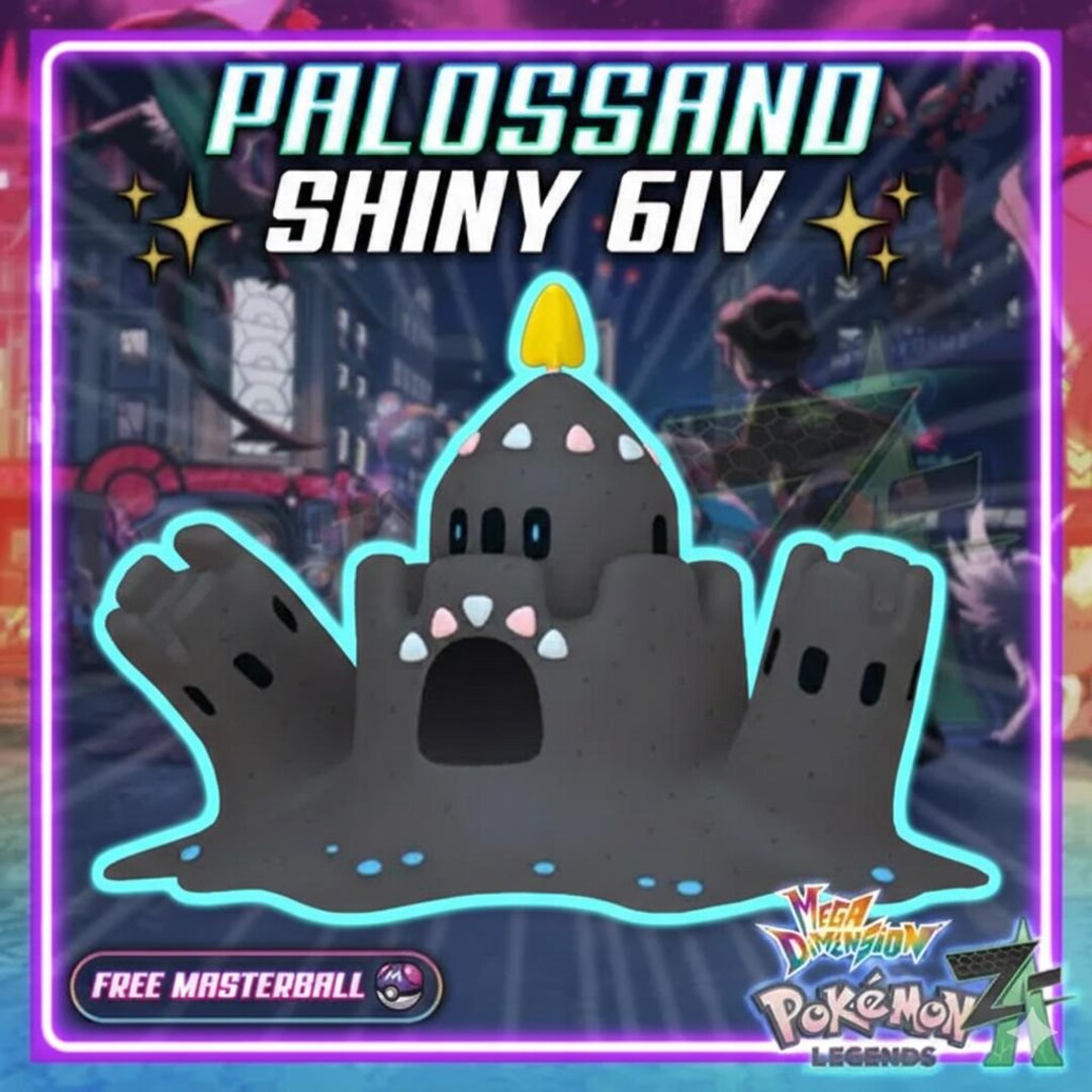 Pokemon Za Mega Dimension DLC SHINY 6IV Palossand Competitive Set ...