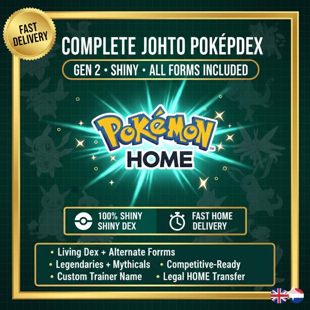 Pokemon HOME 6IV Shiny JOHTO POKEDEX / Pokemon Scarlet Violet / Pokemon ...