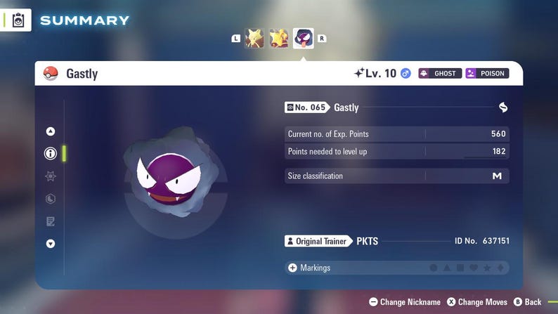 Pokemon Legends Z-A SHINY 6IV GASTLY / Competitive Set Battle Ready EV ...