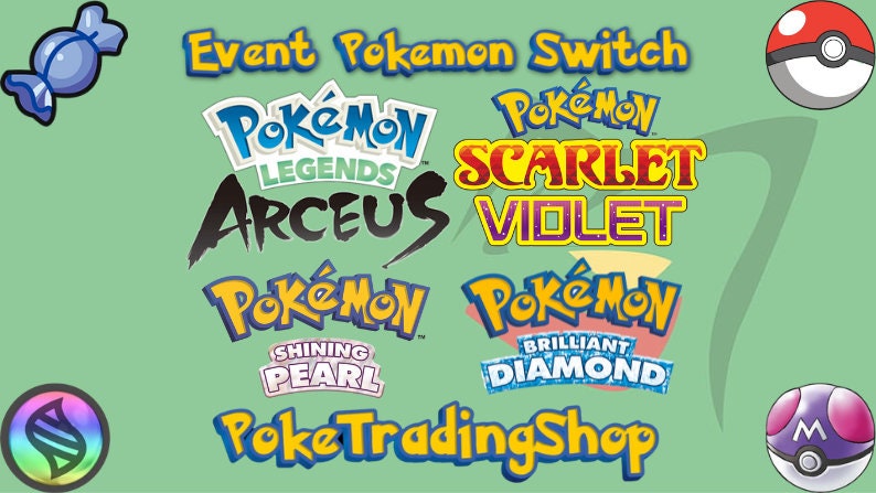 Event Pokemon / Pokémon Scarlet and Violet / Pokemon Legends Arceus ...