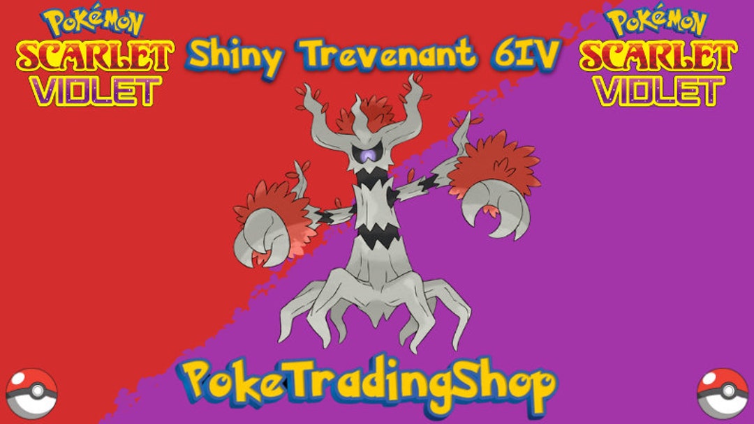SHINY 6IV TREVENANT / Pokémon Scarlet and Violet / 6IV Pokemon / Shiny ...