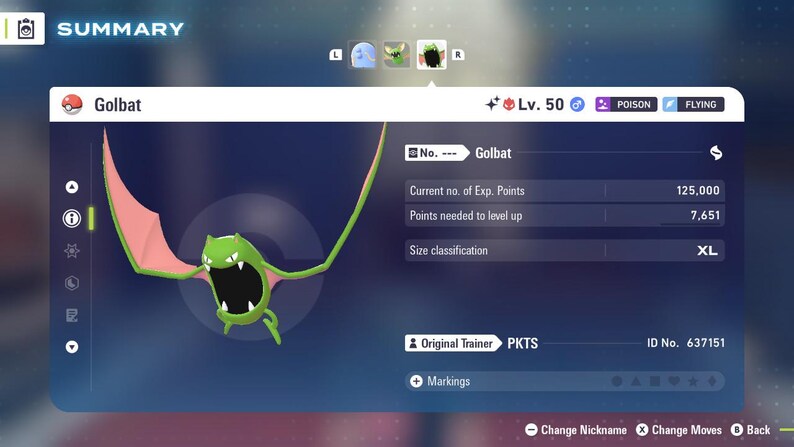 Pokemon Za Mega Dimension DLC ALPHA Shiny 6IV Golbat / Competitive Set ...
