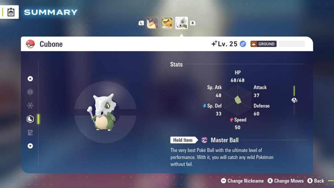 Pokemon Legends Z-A Mega Dimension DLC SHINY 6IV Cubone / Competitive ...