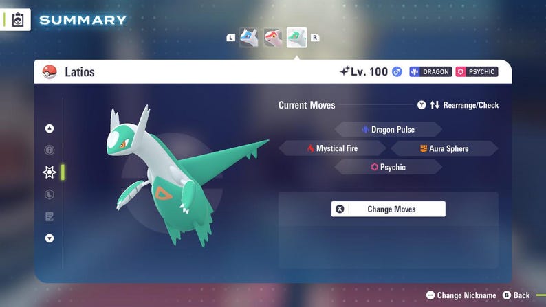 Pokemon Legends Z-A Mega Dimension DLC SHINY 6IV Latios / Competitive ...