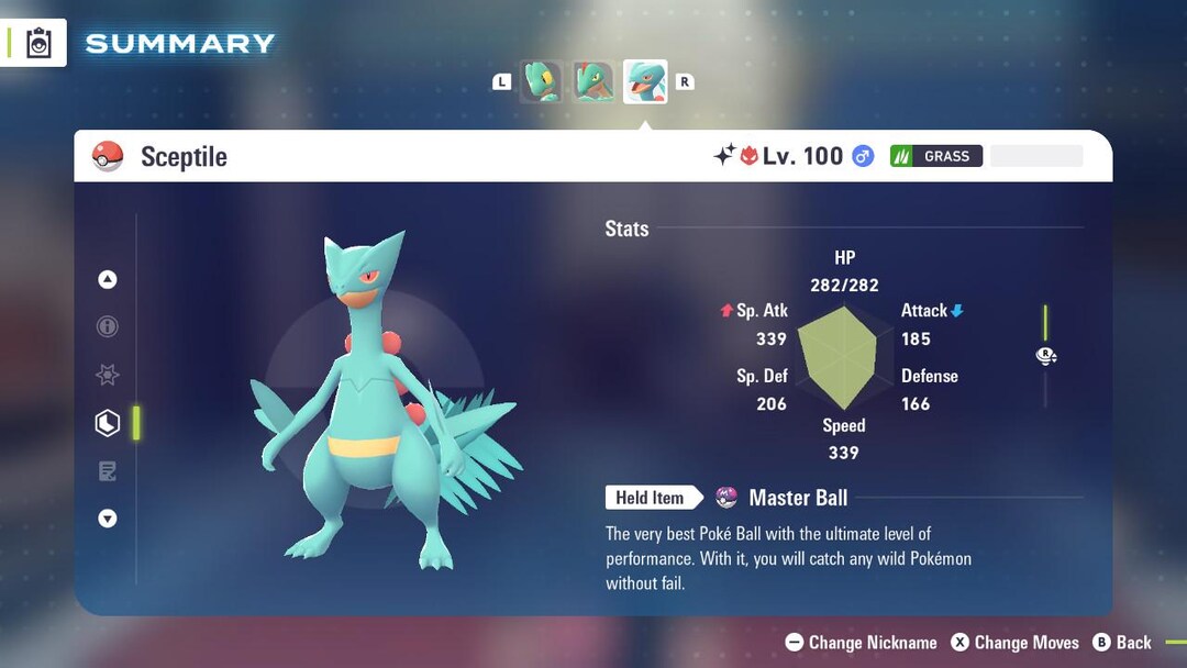 Pokemon Legends Z-A Mega Dimension DLC ALPHA Shiny 6IV Sceptile ...
