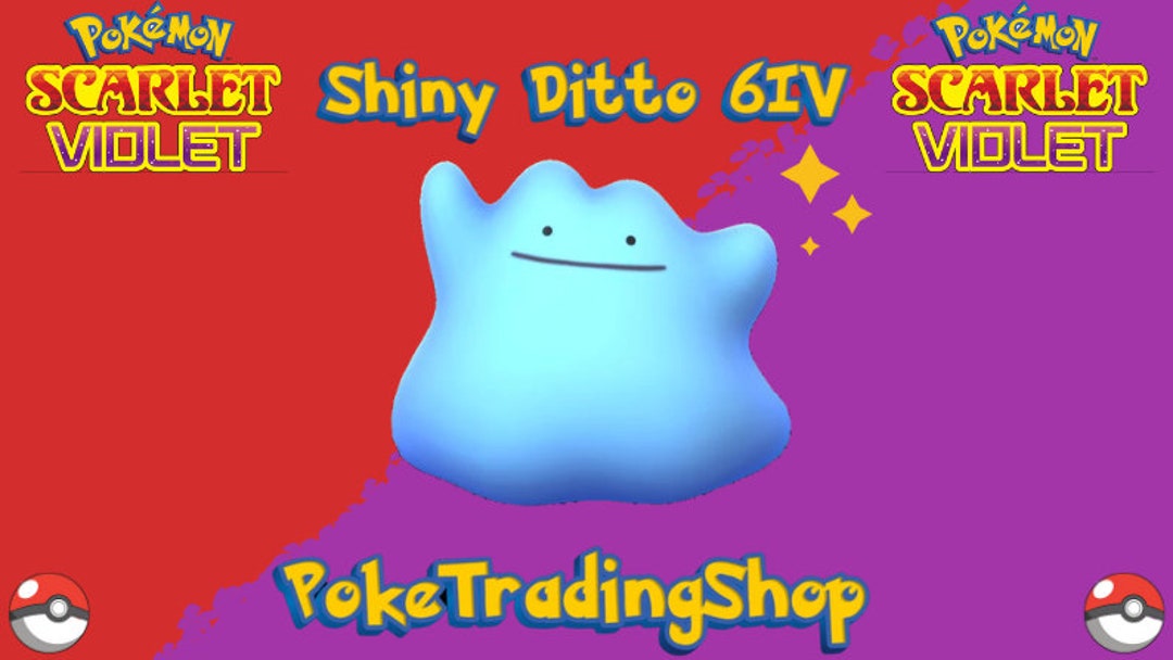 SHINY 6IV DITTO Japanese Masuda Pokemon / Pokémon Scarlet and Violet ...
