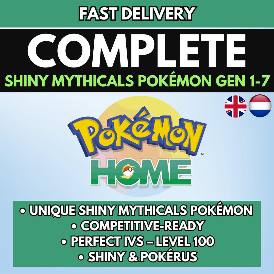 Pokemon HOME 6IV SHINY MYTHICALS / Pokemon Scarlet Violet / Pokemon ...