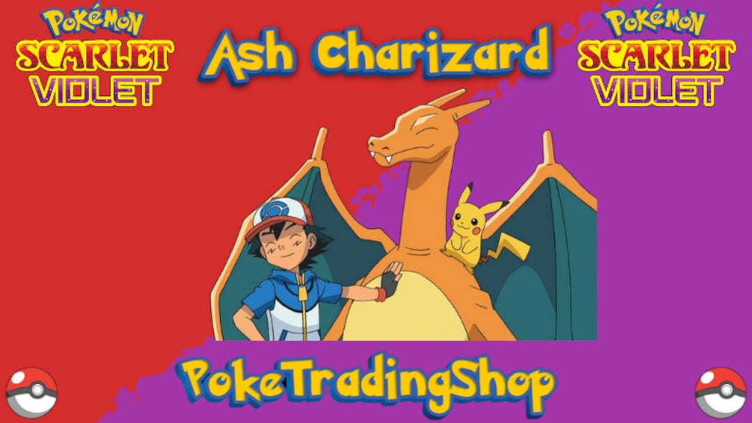 ASH CHARIZARD EVENT 6IV / Pokémon Scarlet and Violet / 6IV Pokemon ...