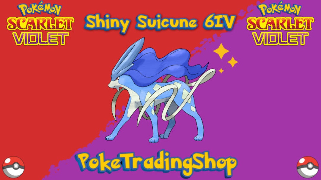 Shiny 6IV Suicune / Pokémon Scarlet and Violet / 6IV Pokemon / - Etsy
