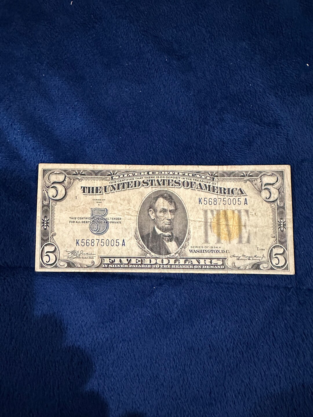 Nice North African 5 Dollar Note 1934A - Etsy