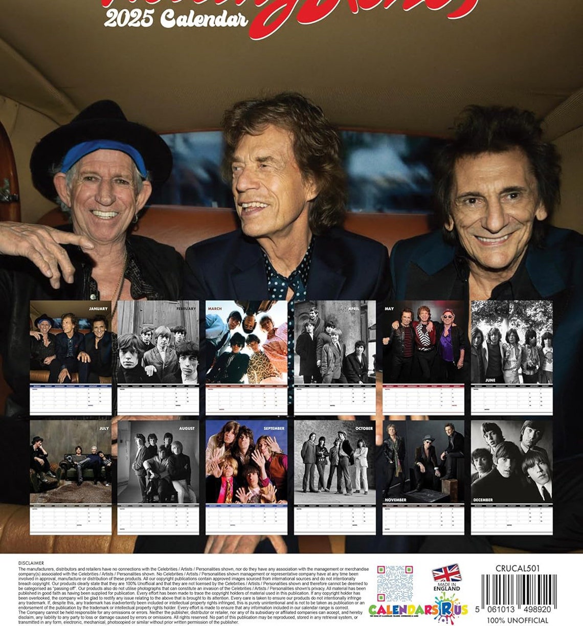 The Stones Calendar 2025 - Etsy