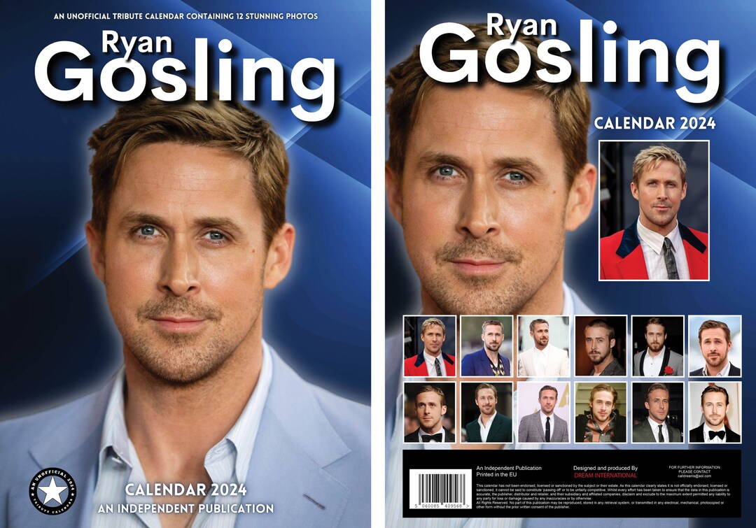 Ryan Gosling Calendar 2024 - Etsy Australia