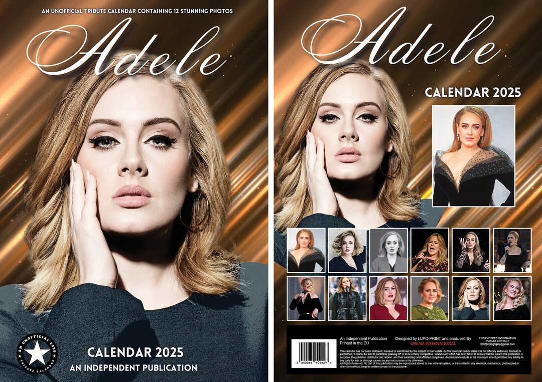 Adele Calendar 2025 - Etsy