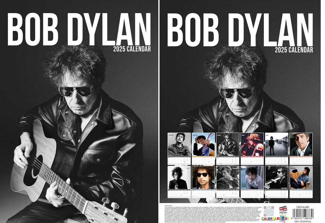 Bob Dylan Calendar 2025 - Etsy