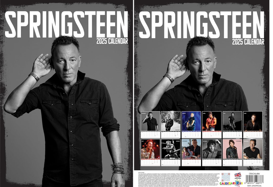 The Boss Springsteen Calendar 2025 - Etsy